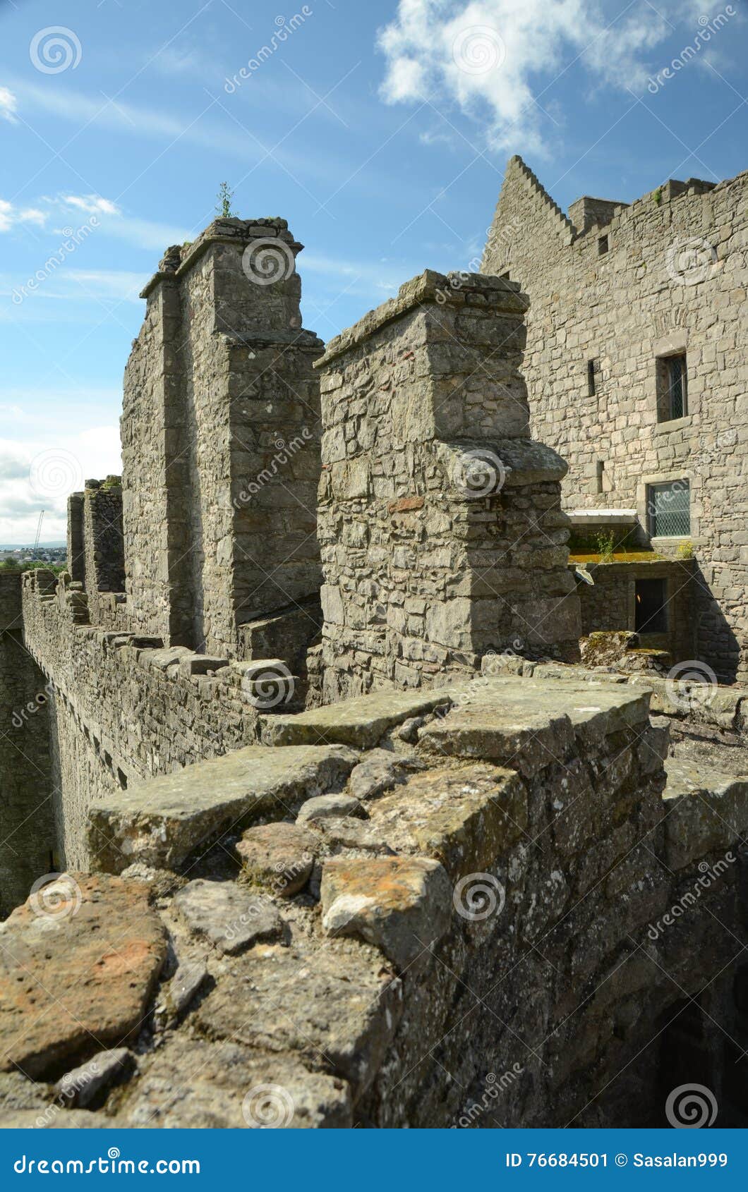View of Ramparts stock image. Image of cloister, round - 76684501