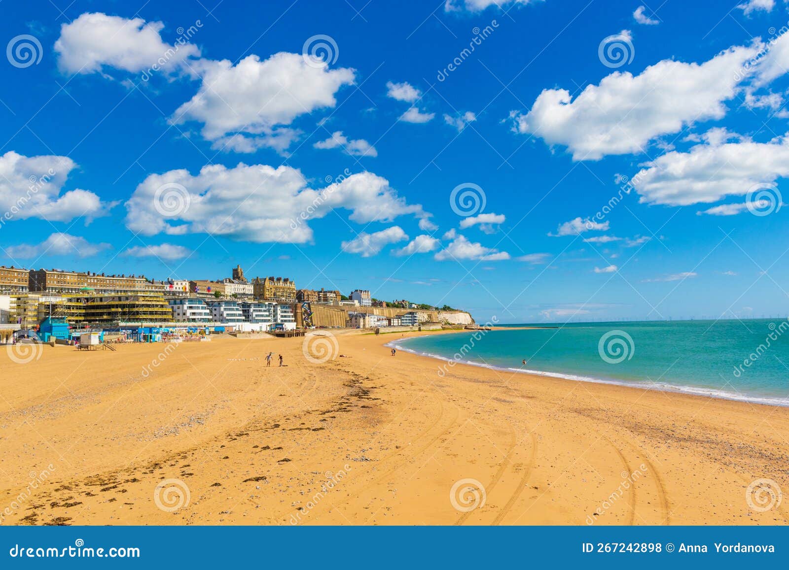 View of Ramsgate Sandy Beach Kent England Stock Photo - Image of ...