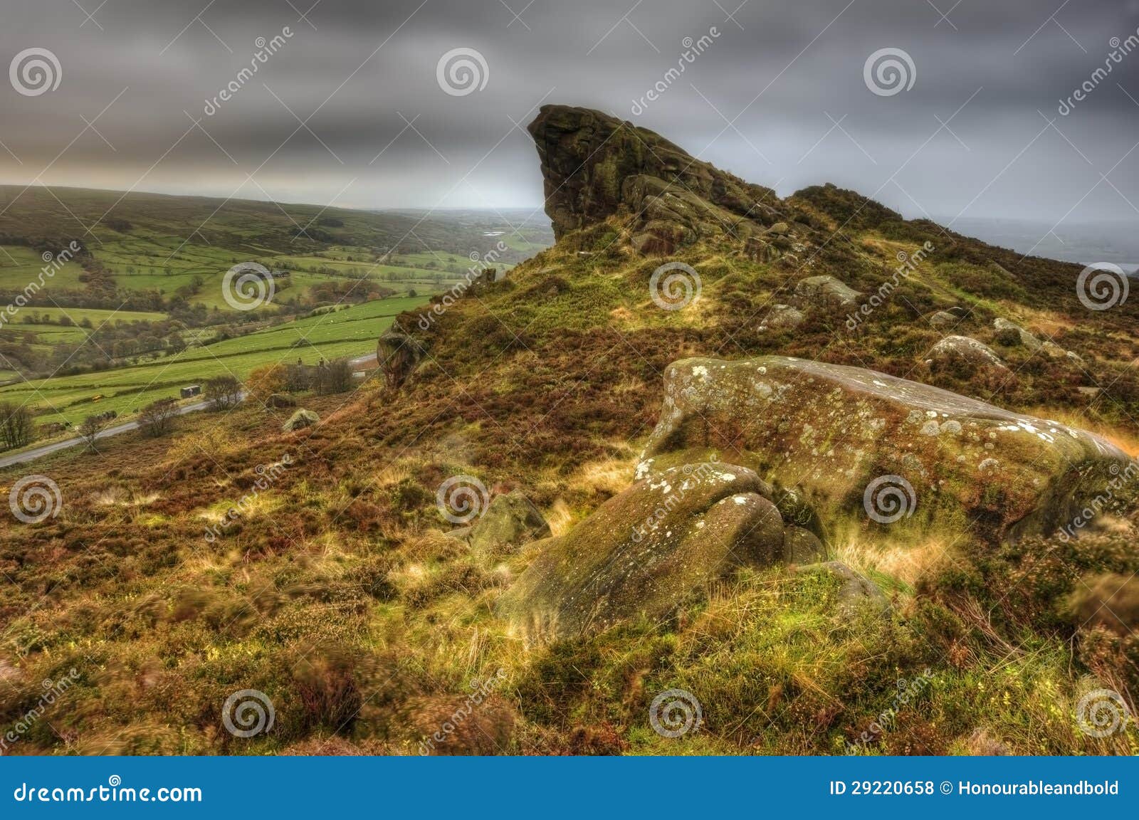 View of Ramshaw Rocks in Peak District National Park Stock Photo ...
