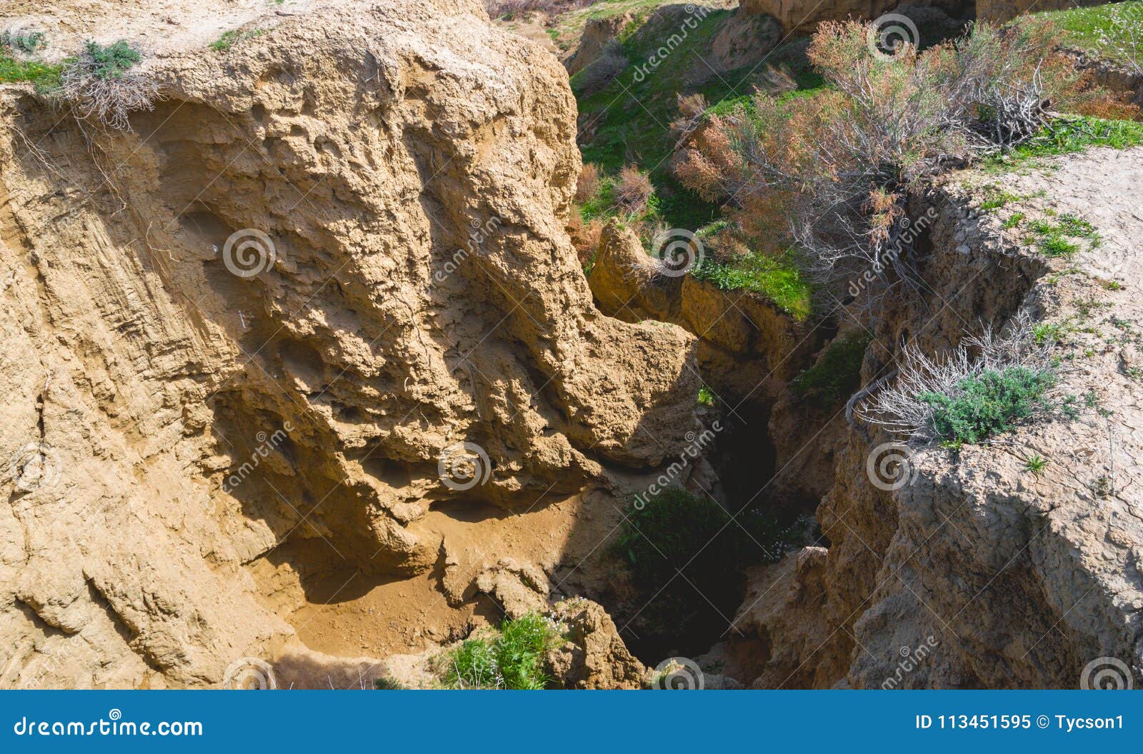 View of the ravine edge stock image. Image of hill, design - 113451595