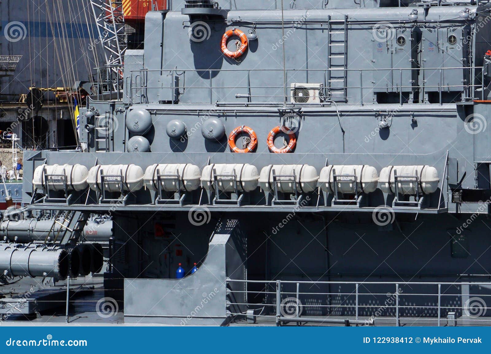 View of Rear Section of a Battleship Editorial Photography - Image of ...