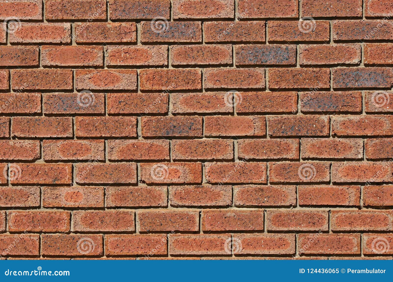 VIEW of a RED BRICK WALL stock image. Image of mortar - 124436065
