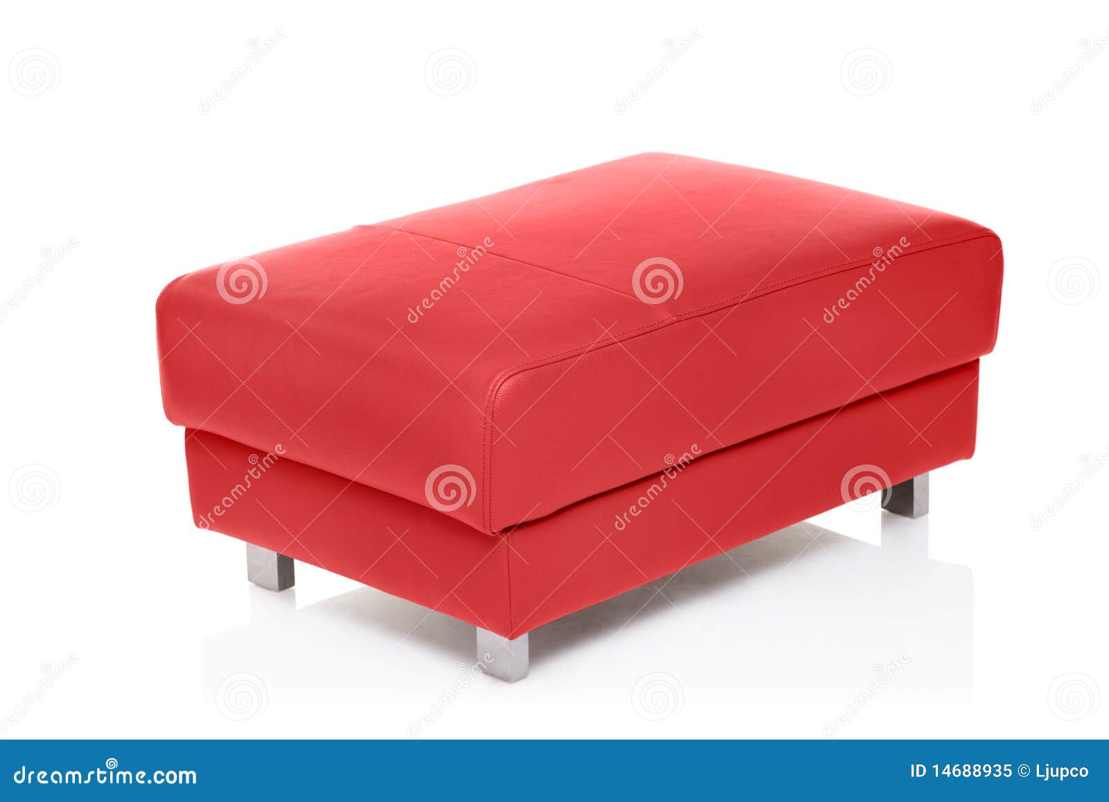 A view of a red footstool stock image. Image of background - 14688935