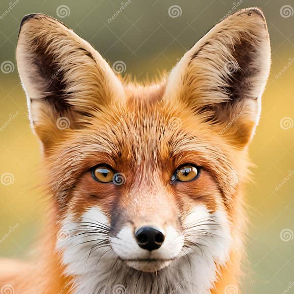 A view of a Red Fox stock illustration. Illustration of nature - 322280505