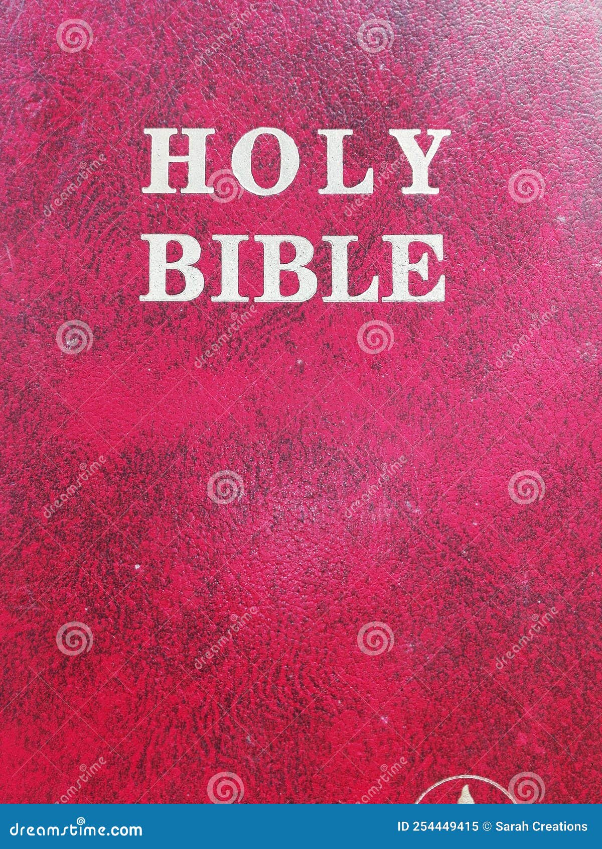 A View of a Red Holy Bible. Stock Image - Image of presentation, book ...
