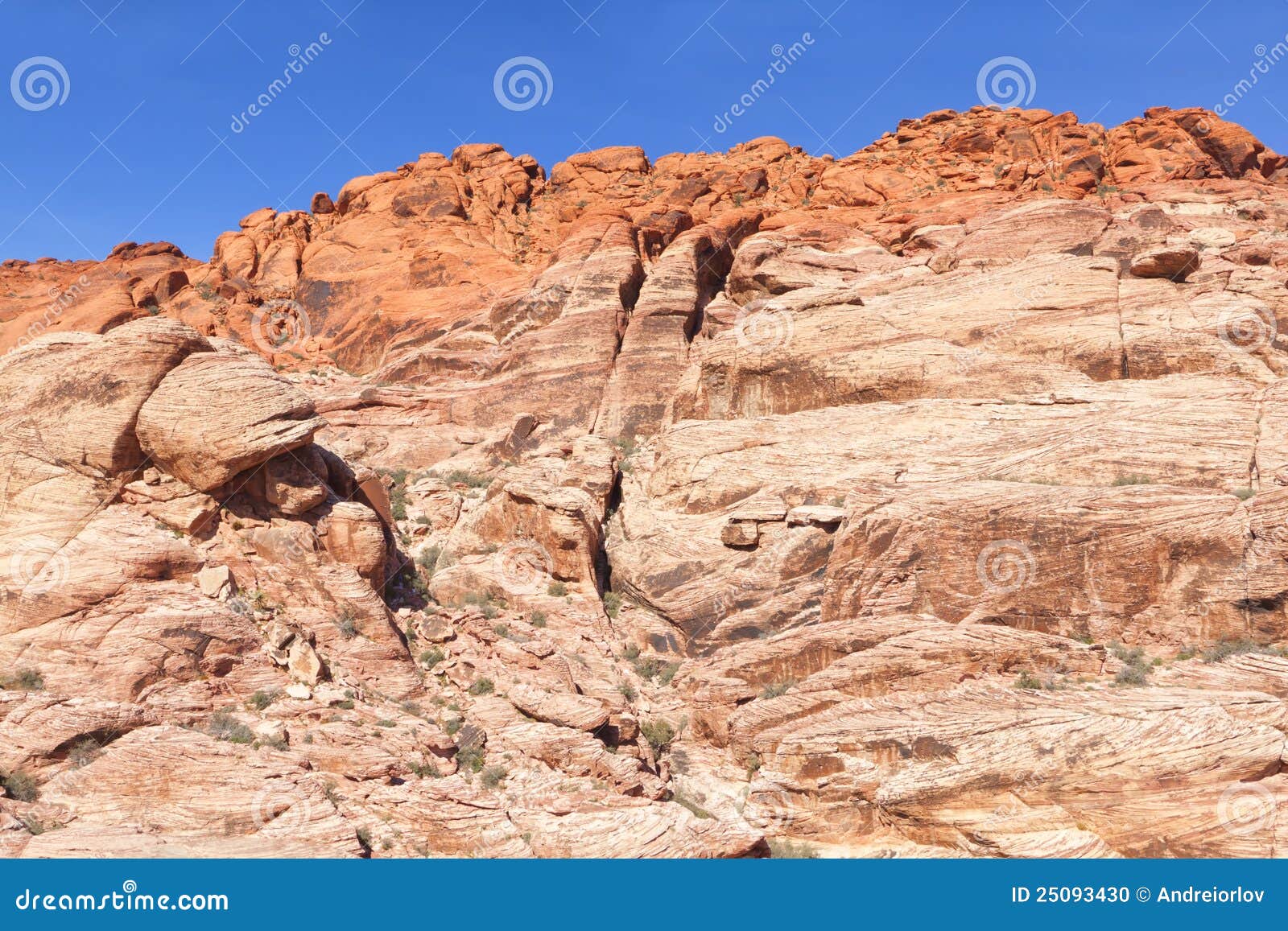 View of Red Rock Canyon in the Mojave Desert. Stock Photo - Image of ...