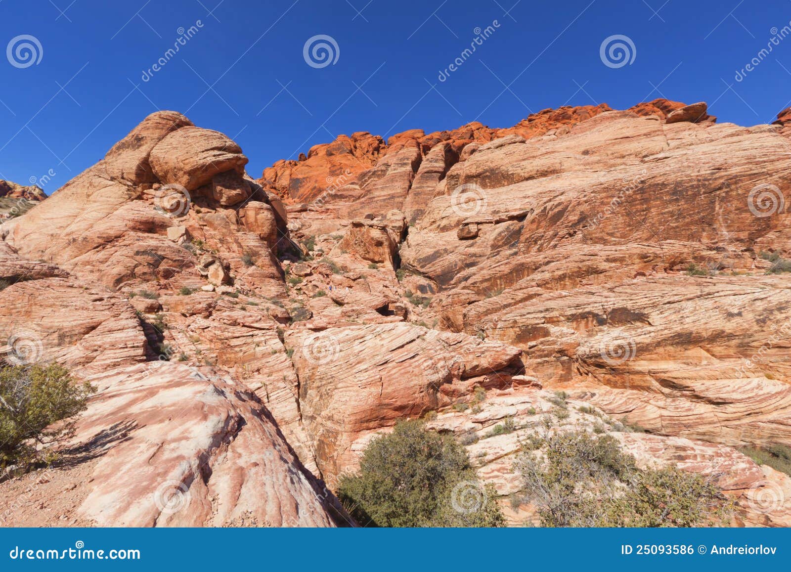View of Red Rock Canyon in the Mojave Desert. Stock Photo - Image of ...
