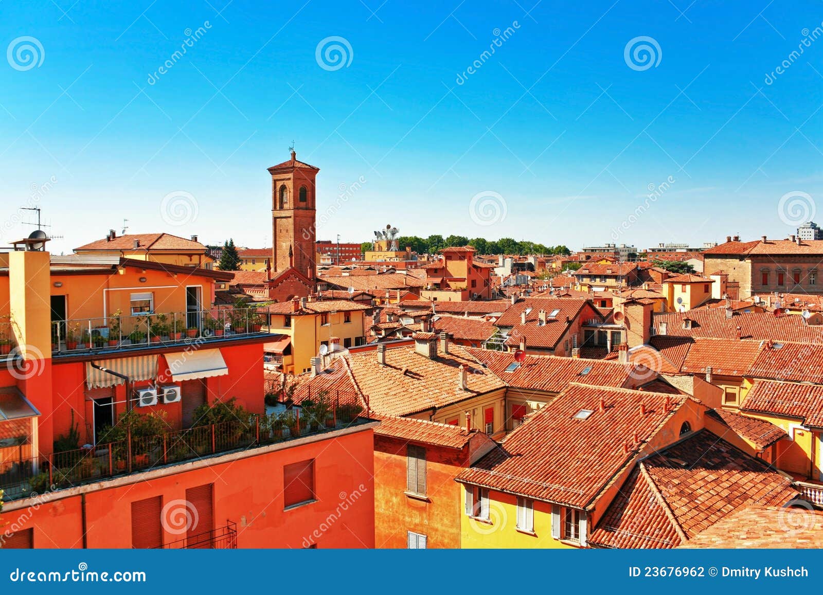 View of Red Roofs in Florence. Stock Photo - Image of buildings, urban ...