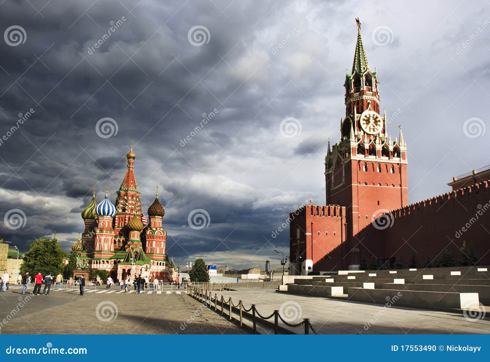 View of Red Square in Moscow Editorial Image - Image of city, dome ...