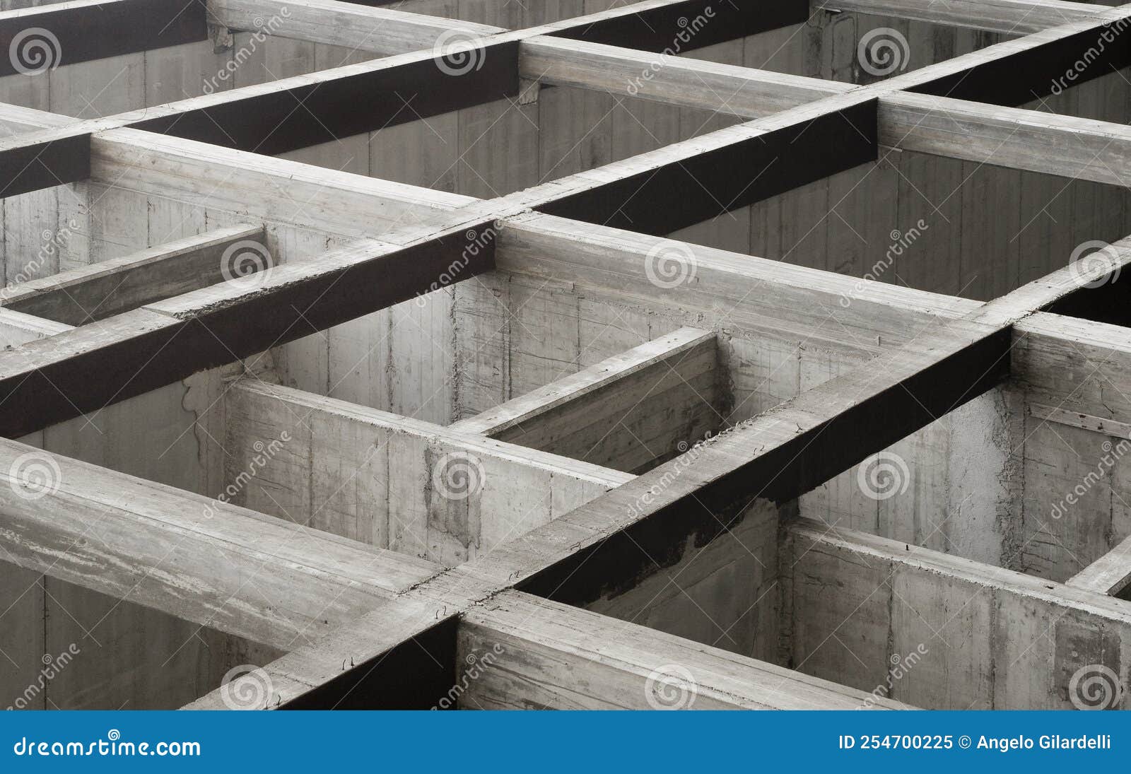 View of Reinforced Concrete Structure for the Construction of a New ...