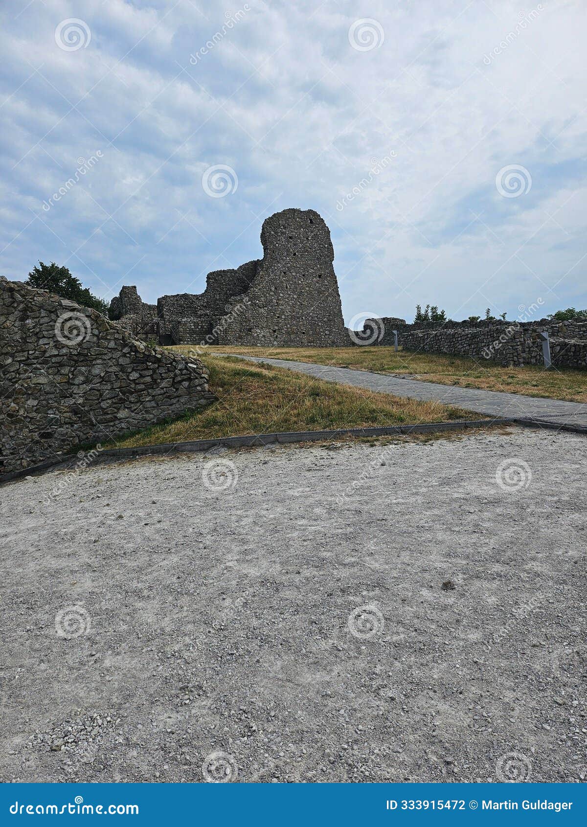 Ruins of Devin Castle Tower Stock Photo - Image of ancient, castle ...