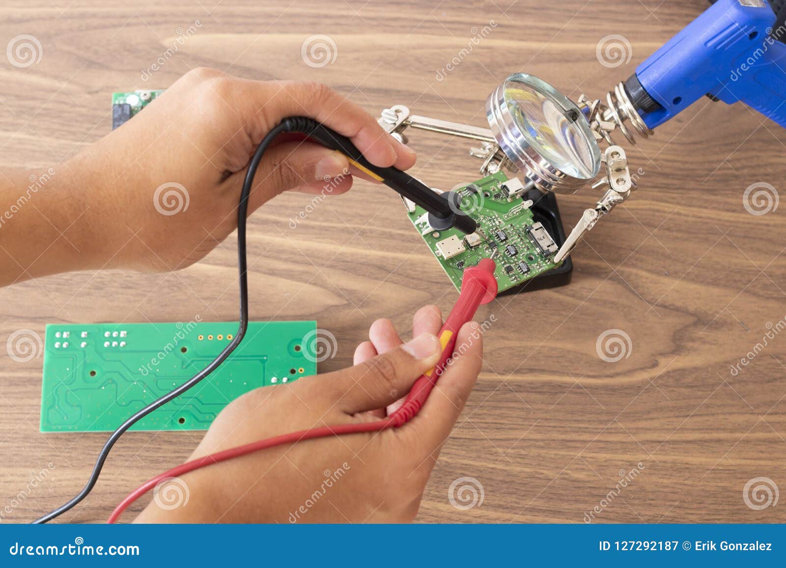 Electronic circuit repair stock image. Image of circuit - 127292187