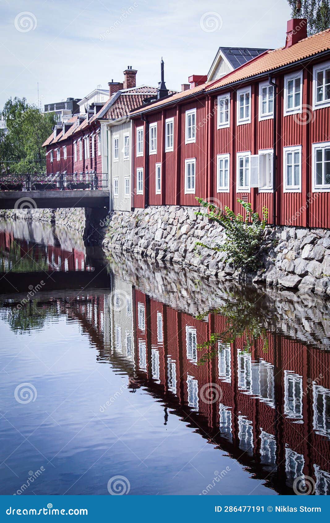 View of Residential Buildings by a Canal Stock Image - Image of ...
