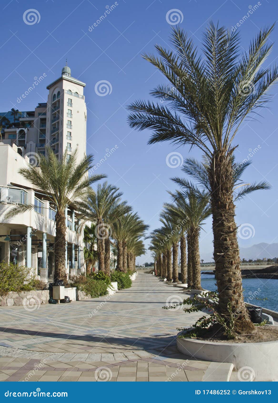 View on Resort Hotels in Eilat City, Israel Stock Photo - Image of ...