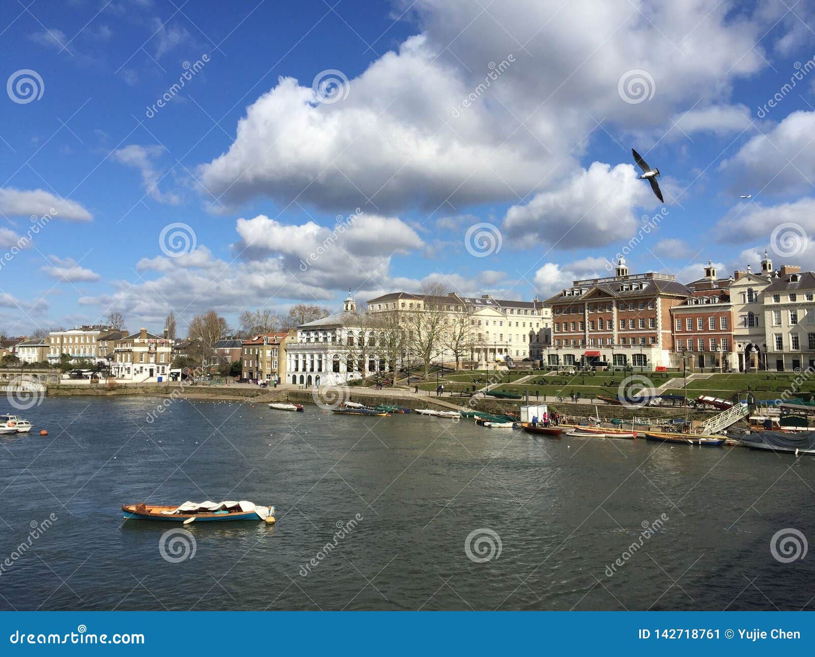 Scenic View of Richmond upon Thames Stock Image - Image of london ...