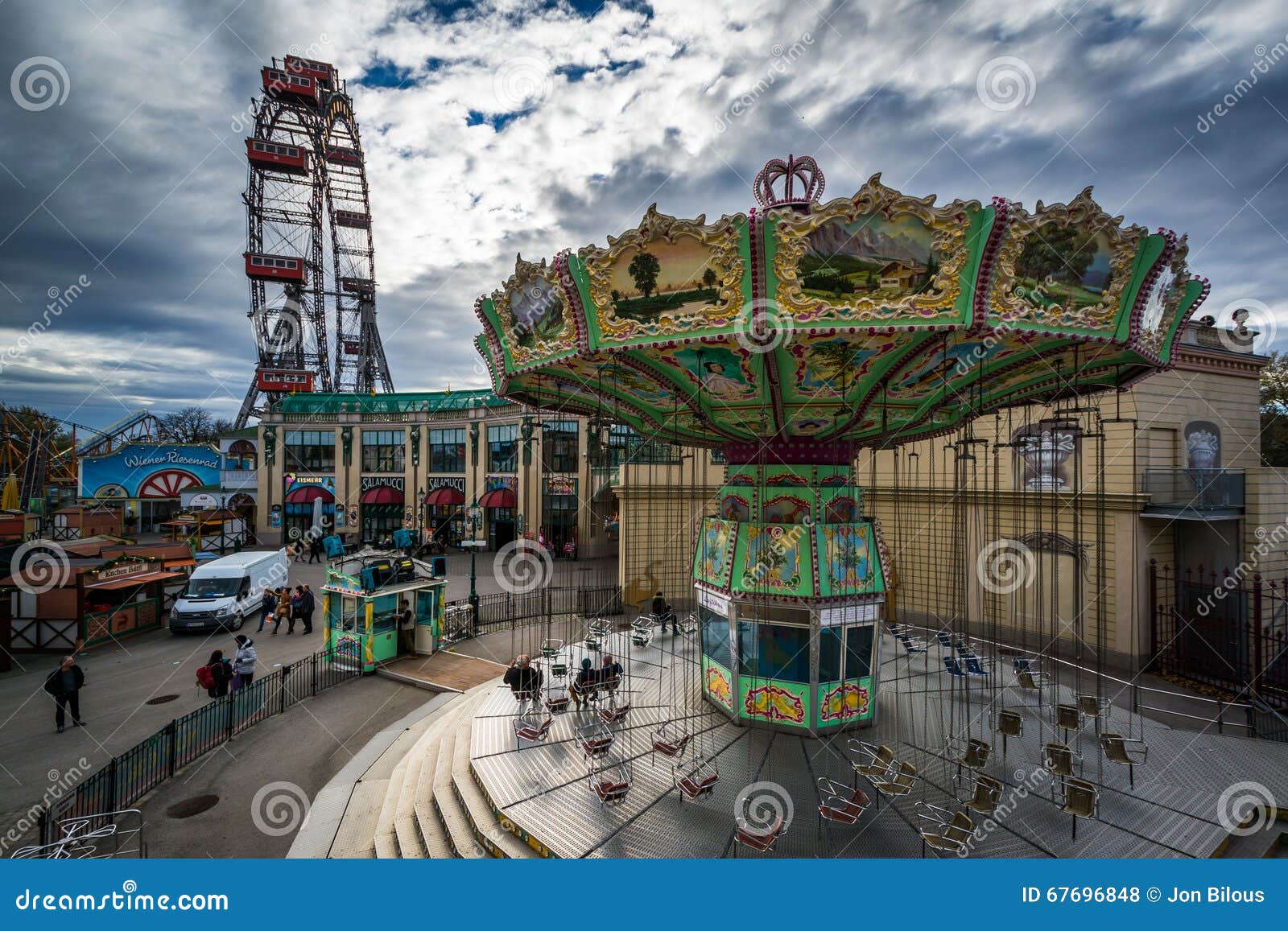 View of Rides at Prater, in Vienna, Austria. Editorial Stock Photo ...
