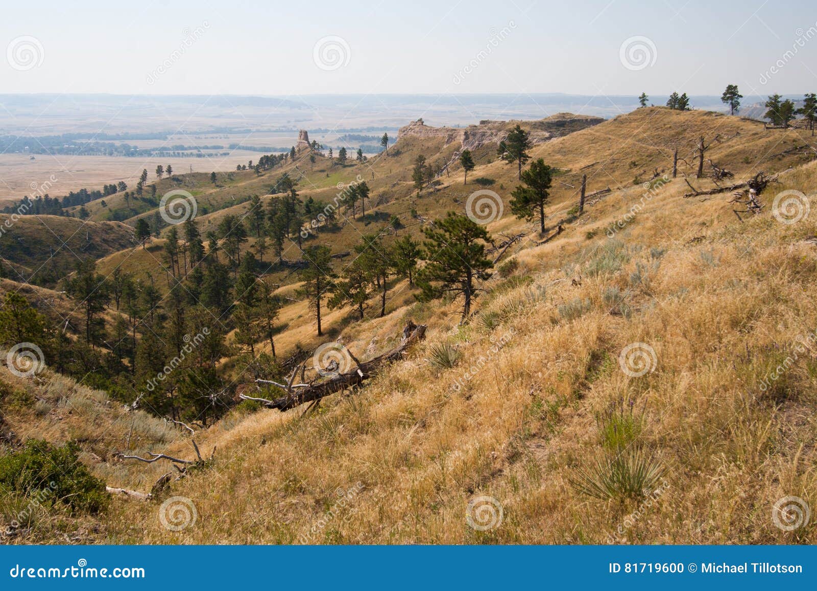 View from the Ridge at Fort Robinson State Park, Nebraska Stock Photo ...