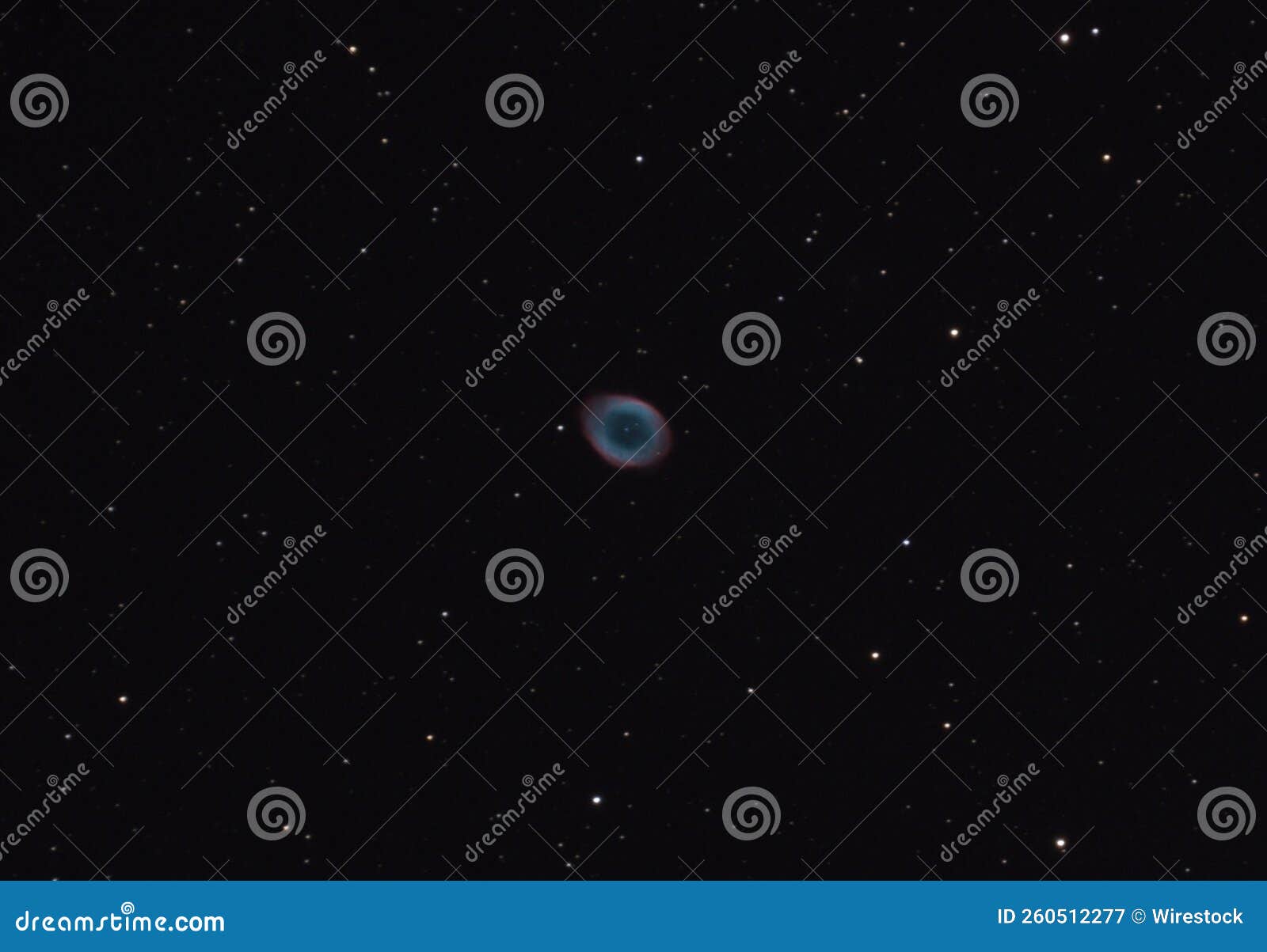 View of the Ring Nebula in Space Stock Image - Image of black, circle ...