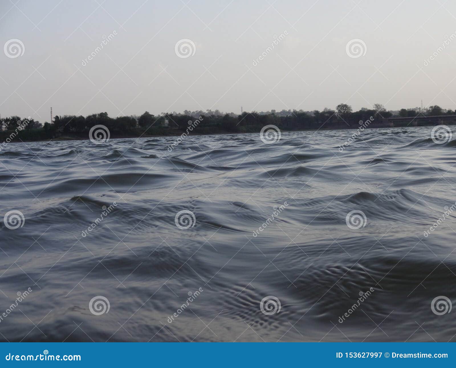 View of Ripples and Wave in the River Water Stock Image - Image of ...