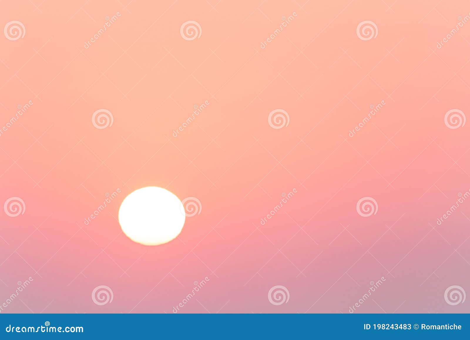 Rising sun in a clear sky stock image. Image of scenery - 198243483