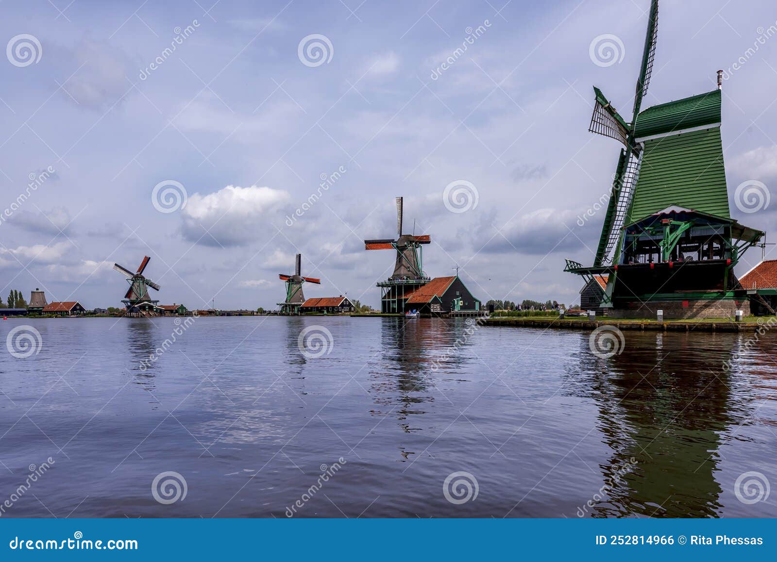View of a River, Along Which Several Working Mills Stand, Which ...