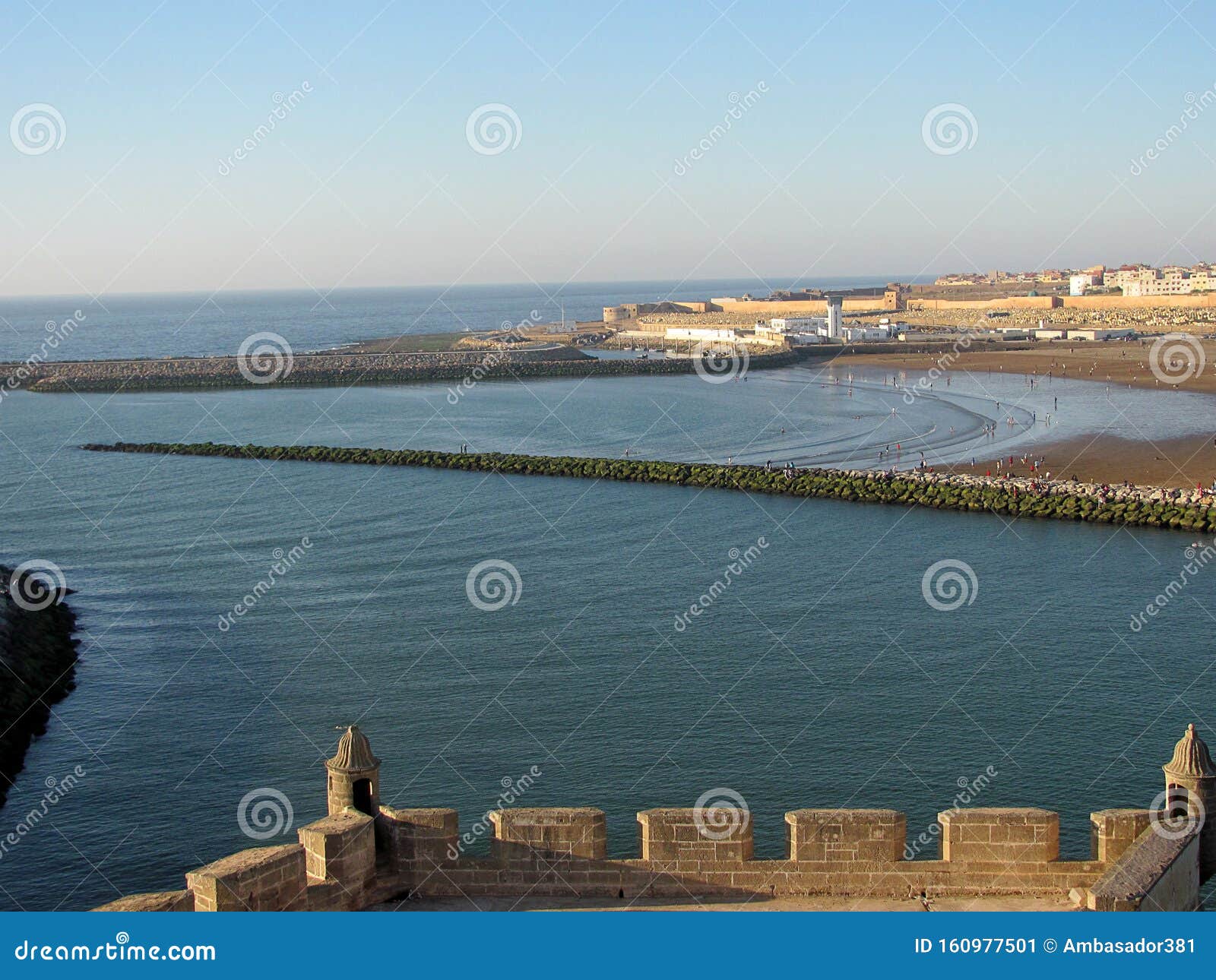 View of River Bou Regreg in Rabat, Morocco Stock Image - Image of ...