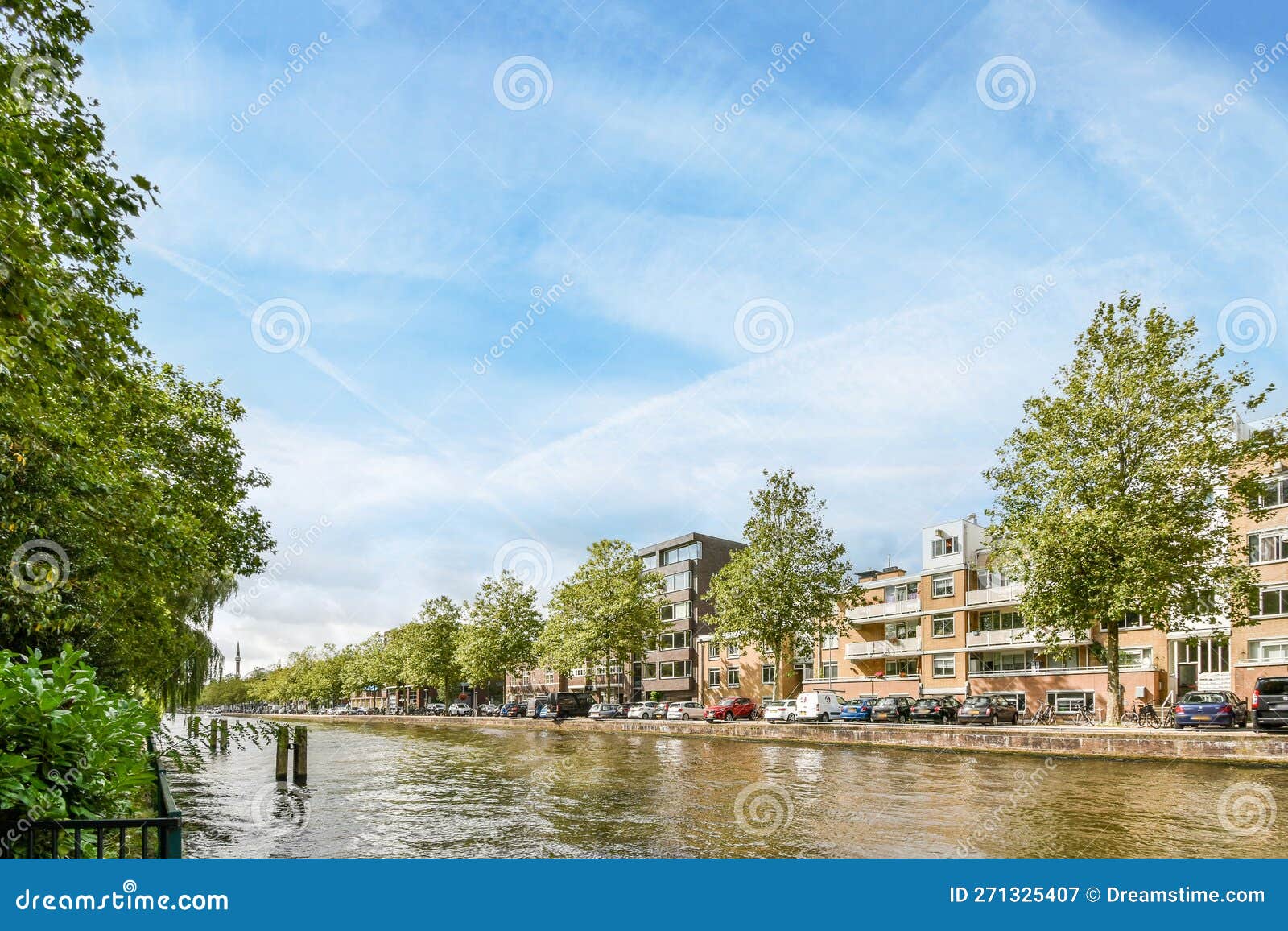 A View of a River with Buildings on the Side Editorial Photography ...