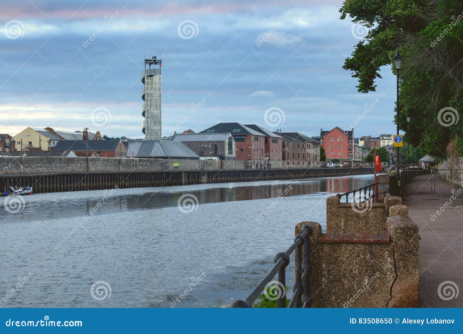 View of the River Exe in Exeter Stock Photo - Image of house, devon ...
