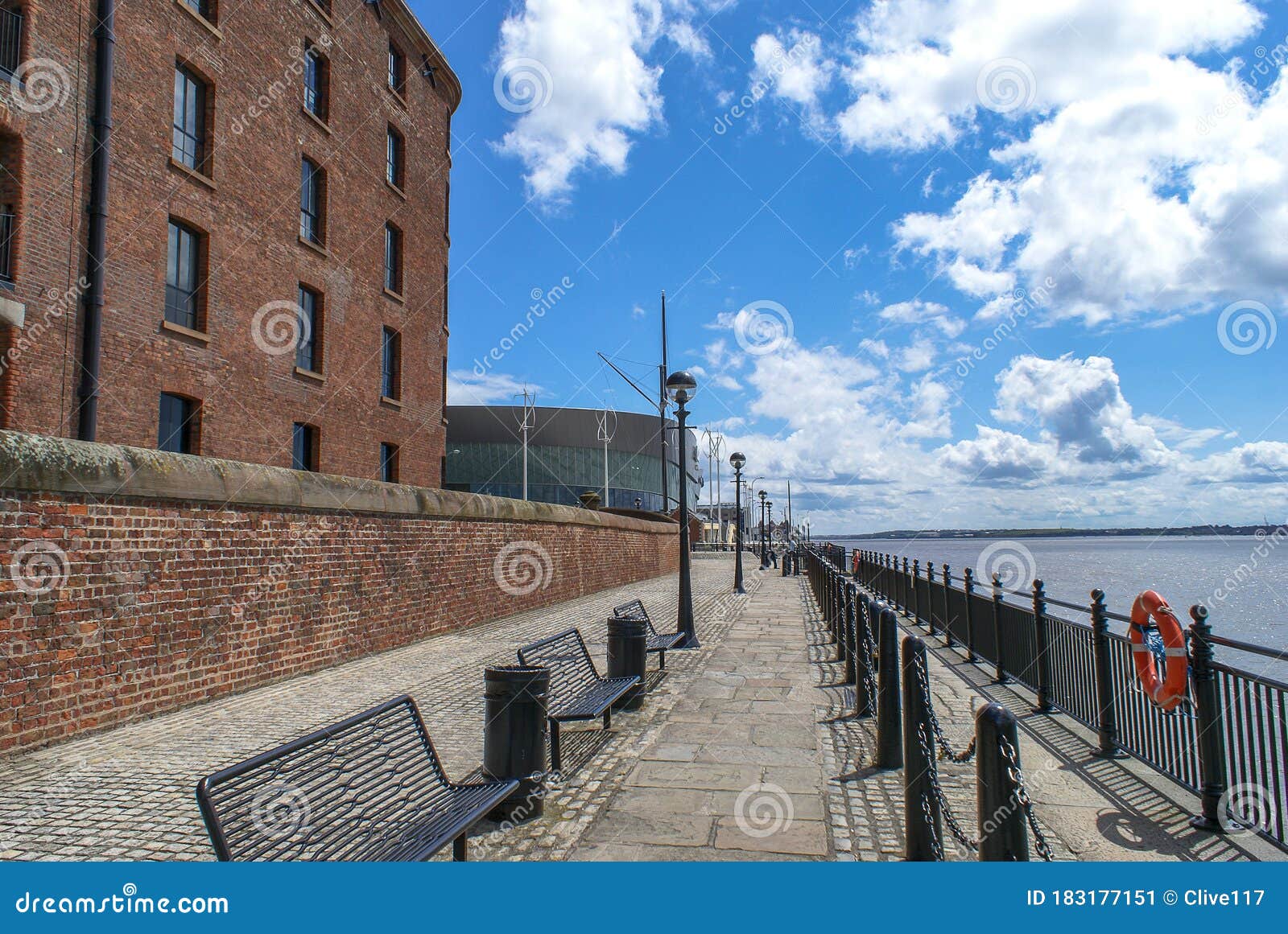 View by the River Mersey in Liverpool Stock Image - Image of mersey ...