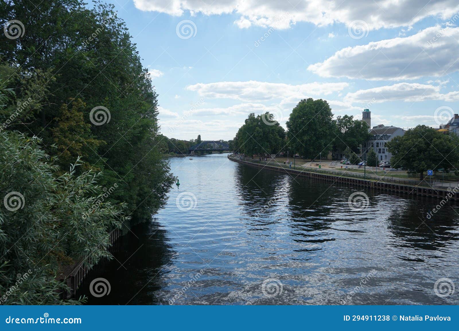 View of the River in the Old Town of Spandau in August. Berlin, Germany ...