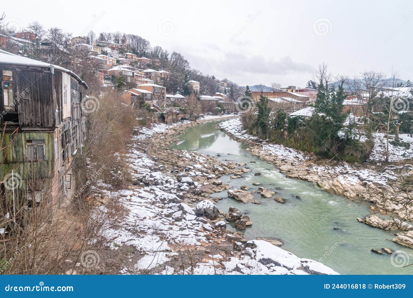 View on the River Rioni in Kutaisi, Georgia Editorial Stock Photo ...