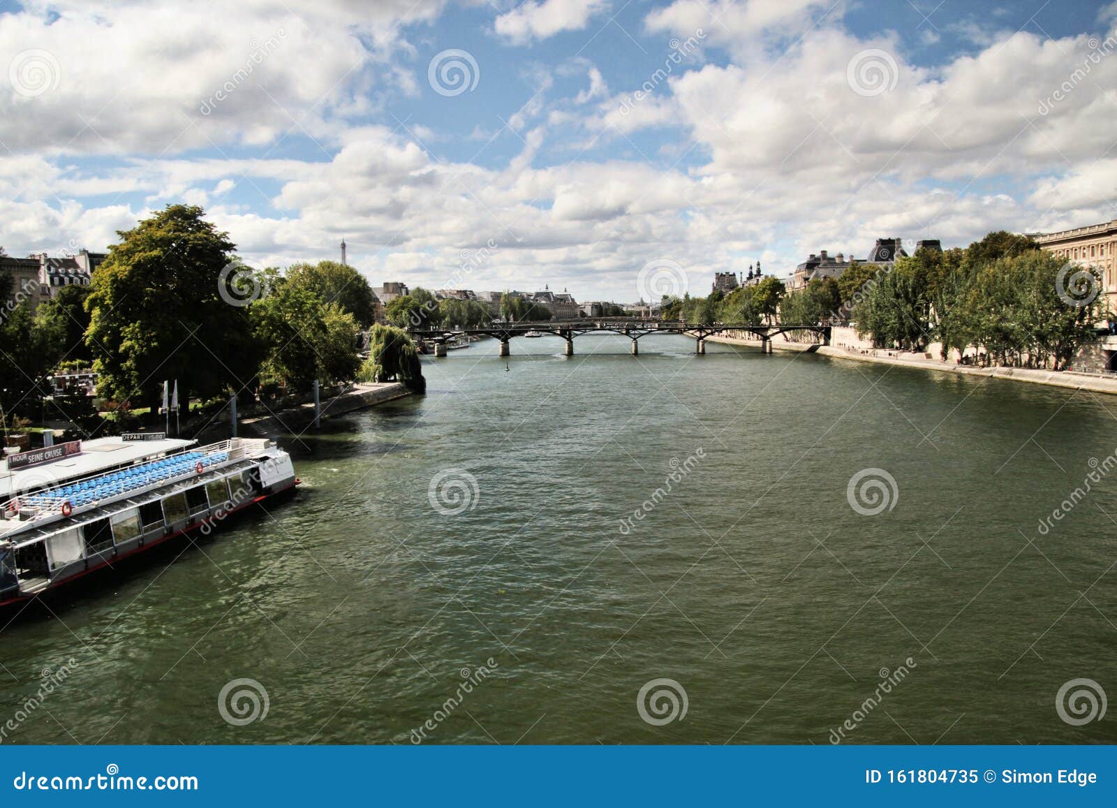 A view of the River Seine editorial image. Image of damn - 161804735