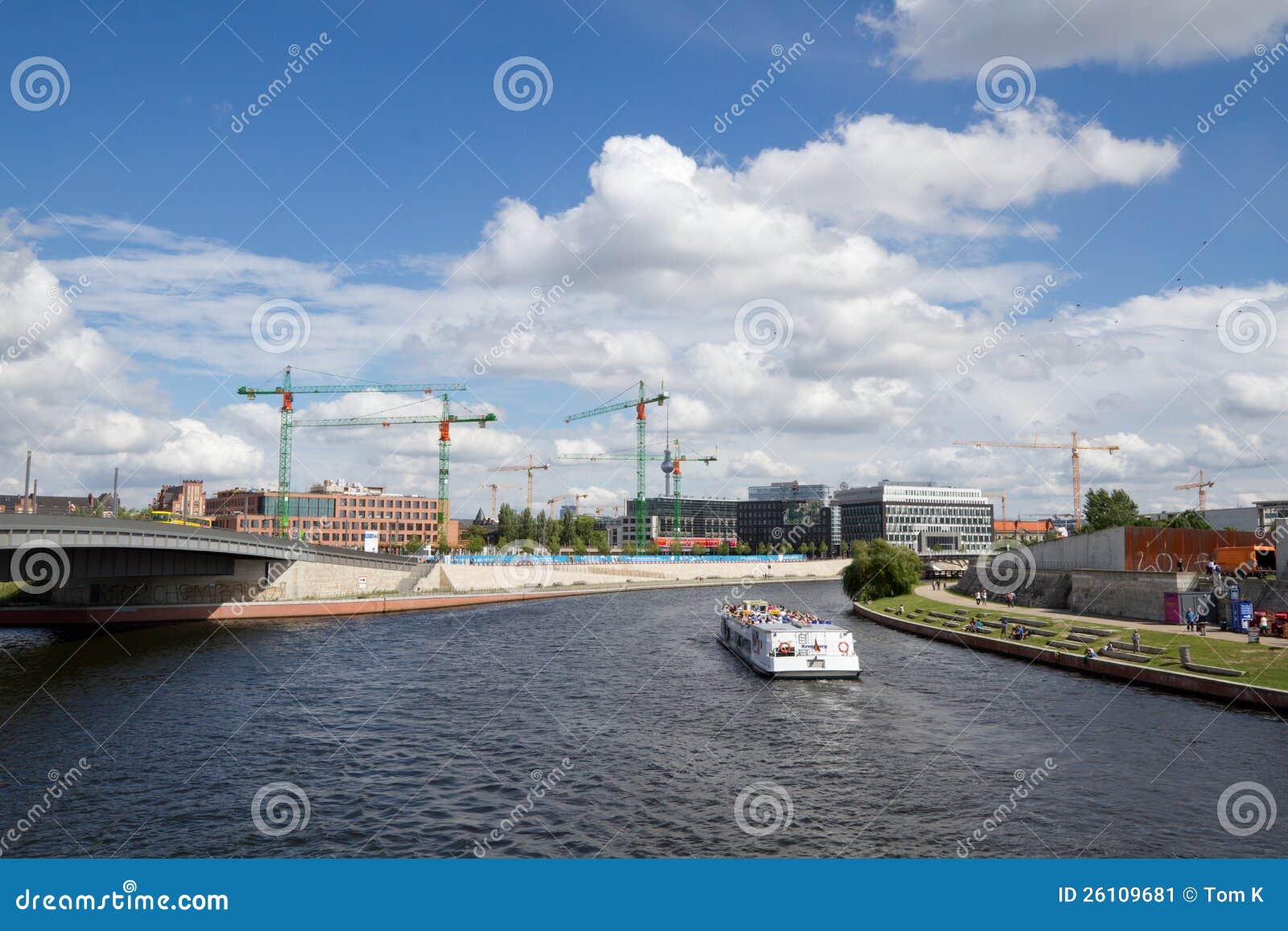 View at River Spree, Berlin, Germany Editorial Photo - Image of city ...