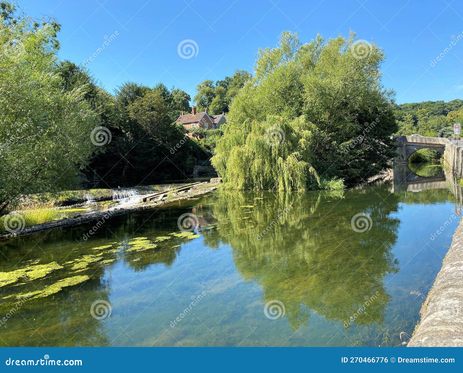 A View of the River Teme in Ludlow Stock Photo - Image of water, ludlow ...