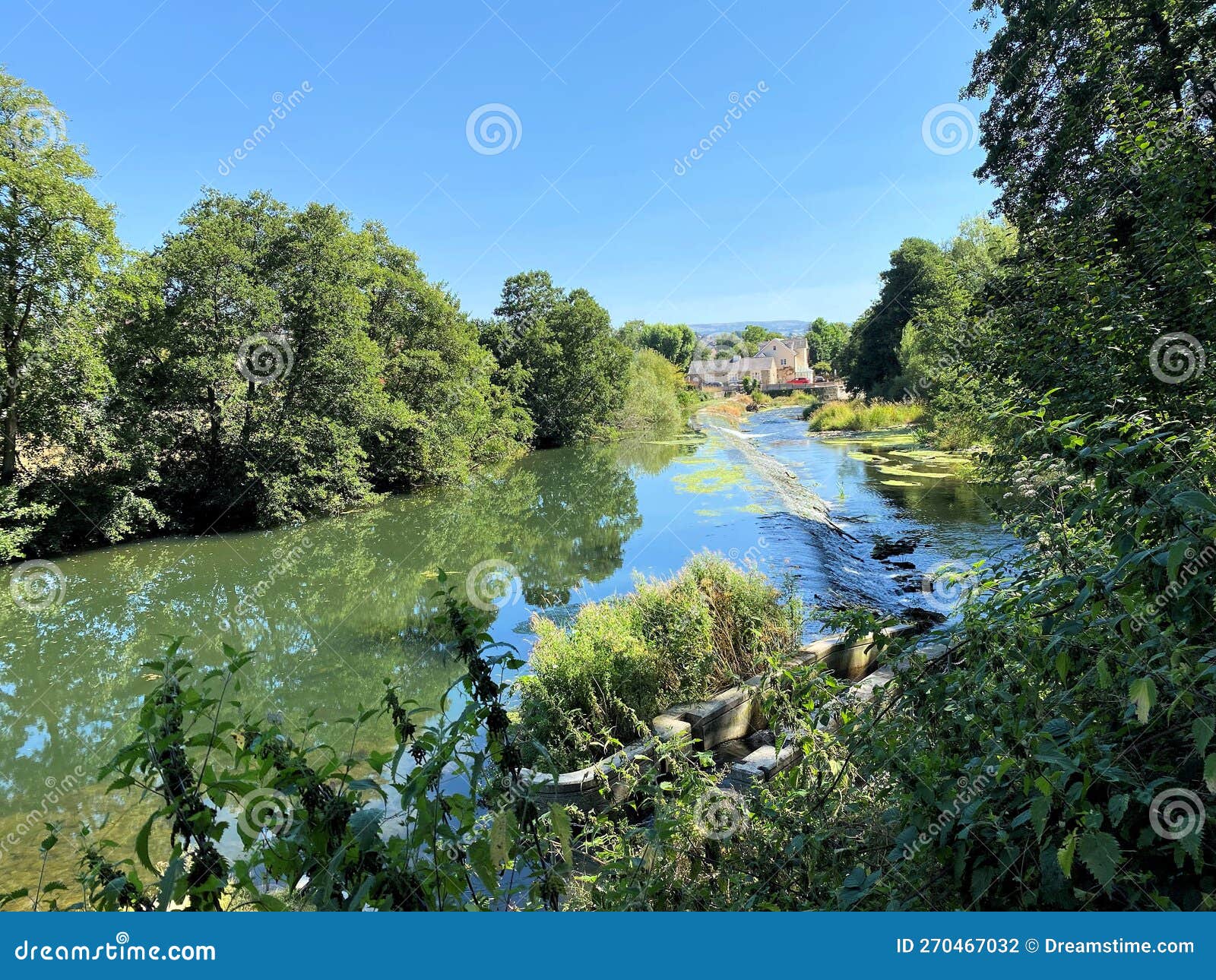 A View of the River Teme in Ludlow Stock Photo - Image of water, teme ...