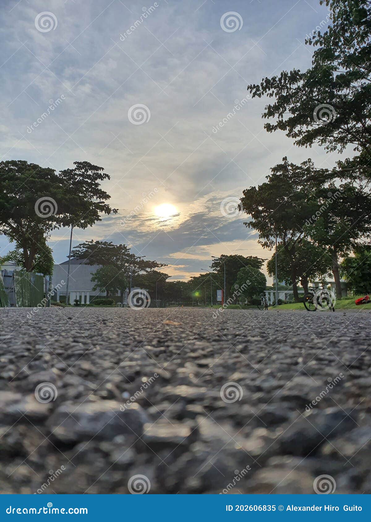 View of a Road from a Low Angle Prospective Stock Image - Image of view ...