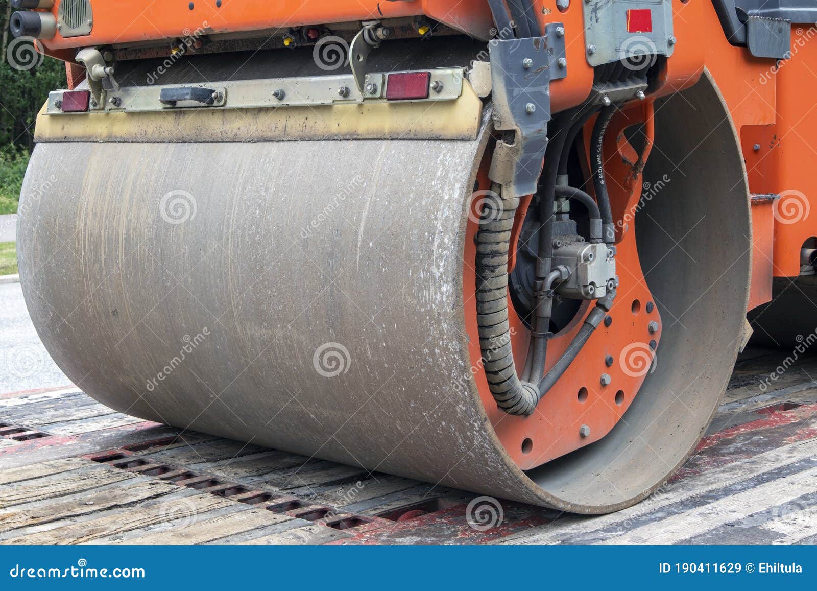View of the Road Roller Wheel Stock Image - Image of wheel, roller ...