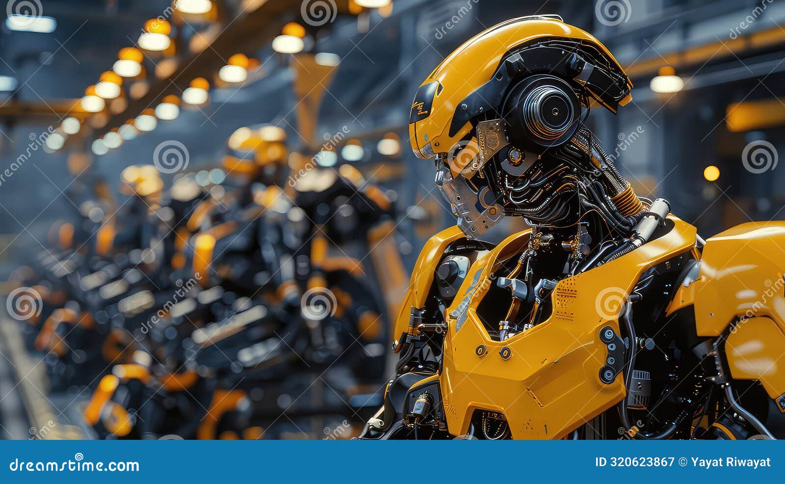 Robotics Assembly Line in High-Tech Manufacturing Facility Generated ... Robotics Assembly Line in High-Tech Manufacturing Facility Generated ...