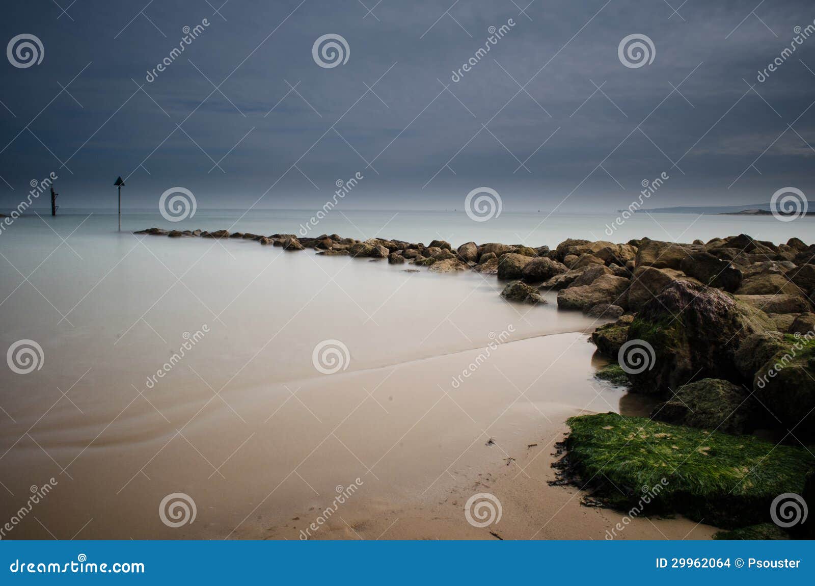 Rocky Walkway stock photo. Image of sandbanks, harbour - 29962064