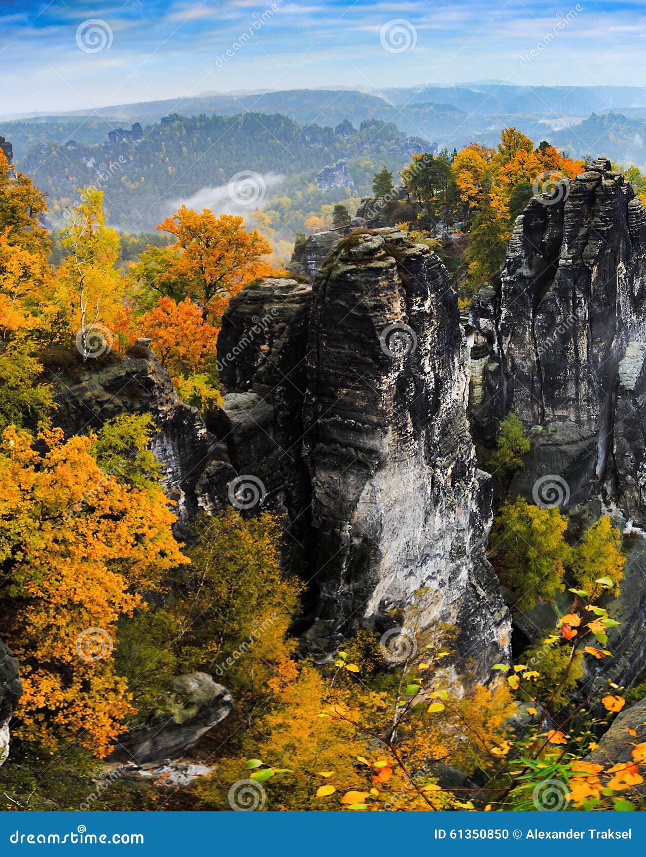 View of the Rock Formations in Eastern Germany Stock Photo - Image of ...