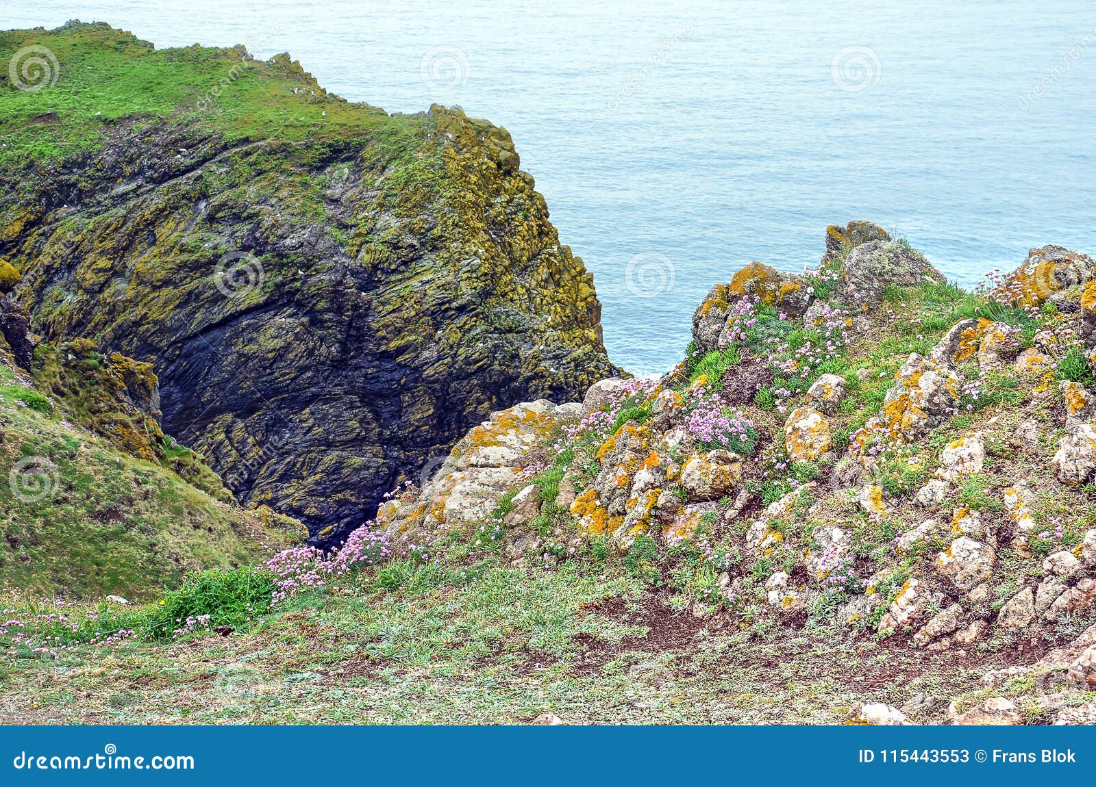 The cliffs of Cornwall stock image. Image of cornwall - 115443553