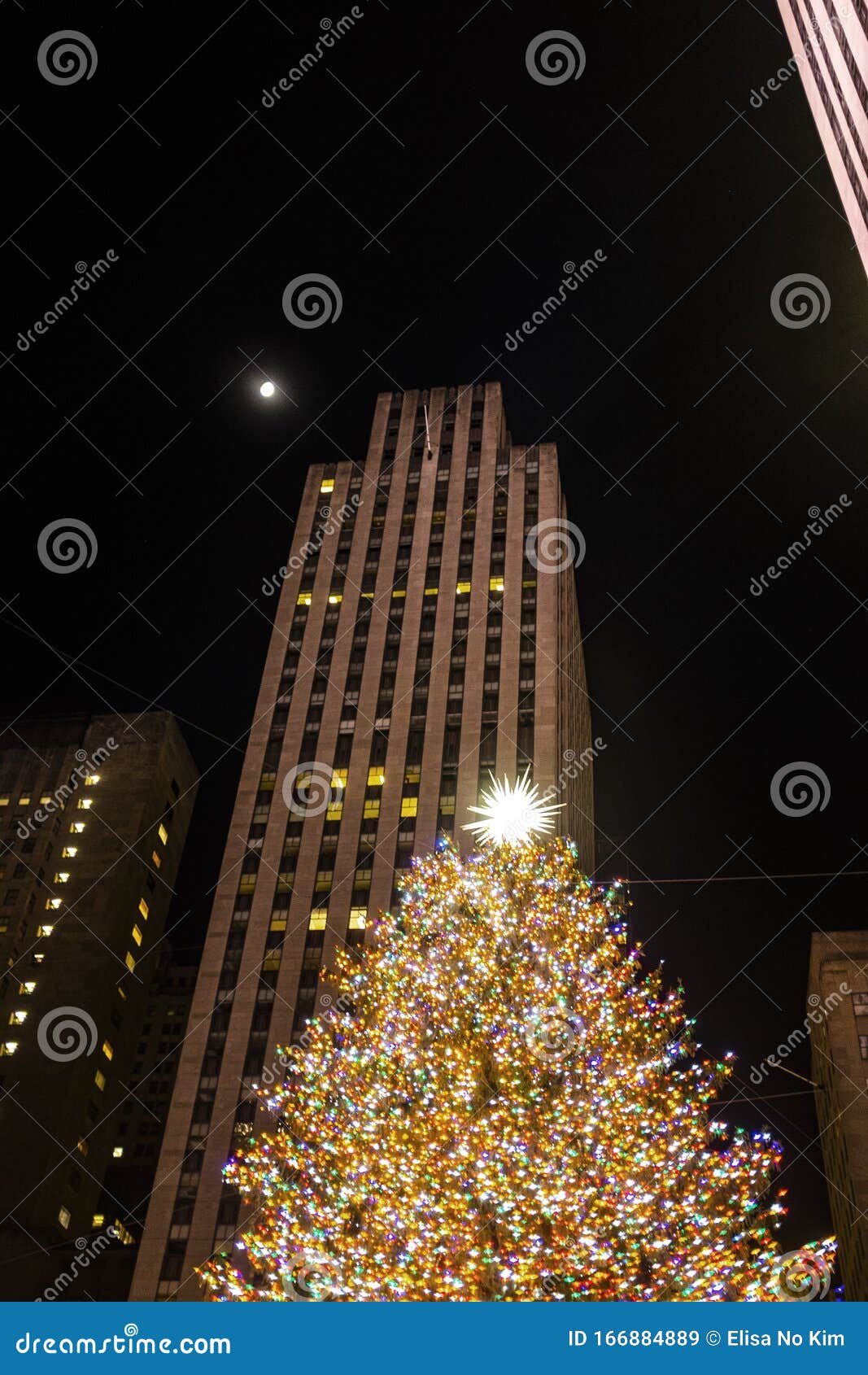 Rockefeller tree editorial stock image. Image of manhattan - 166884889