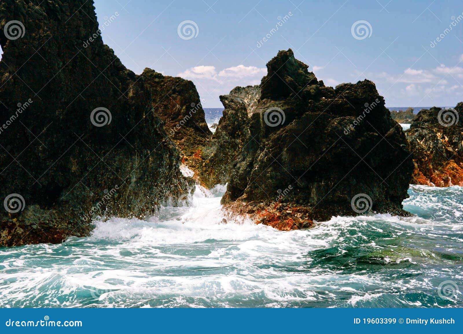 View on the rocks in ocean stock image. Image of abstract - 19603399