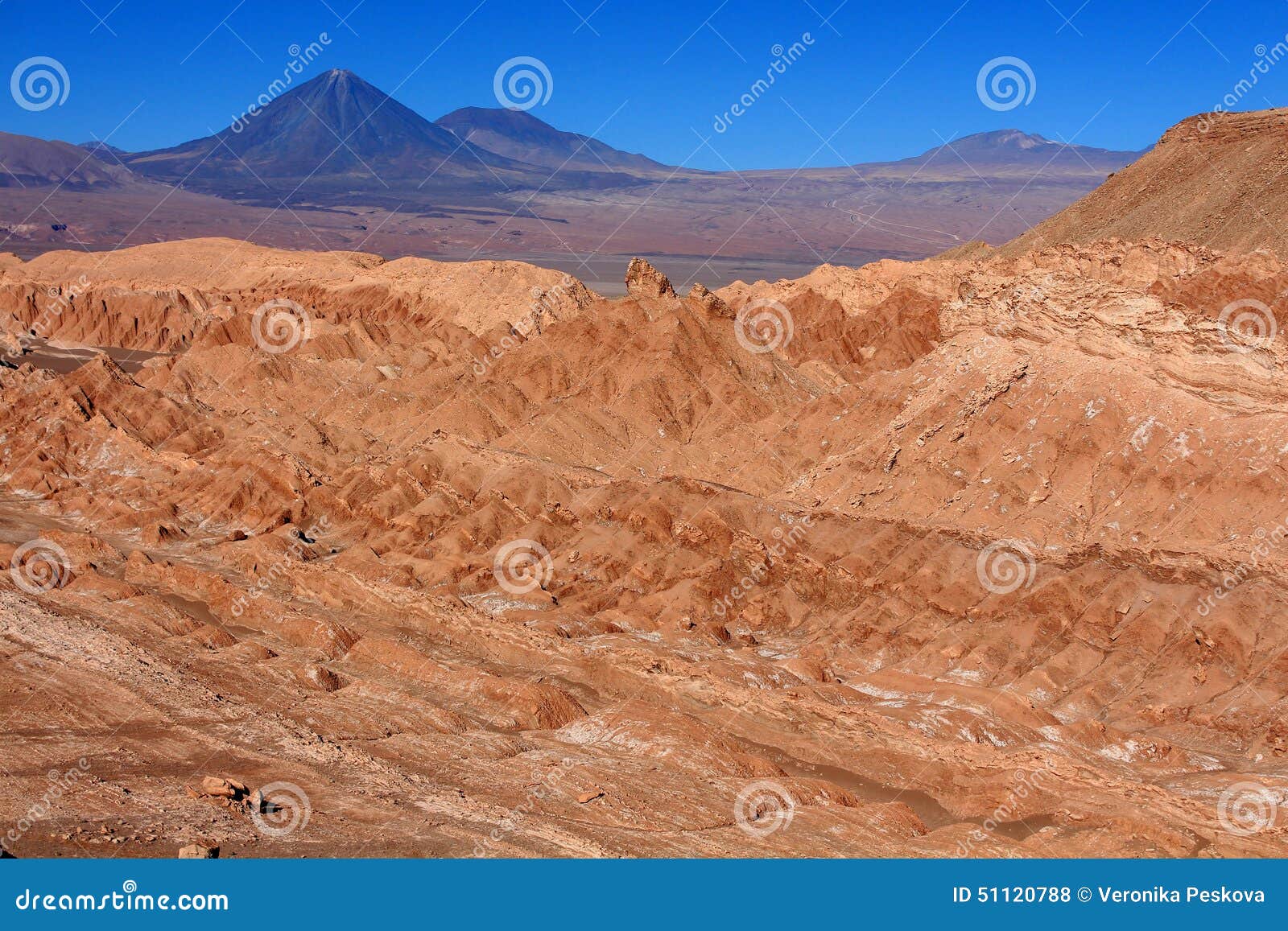 View of the Rocky Landscape of the Volcano in the Background Under an ...