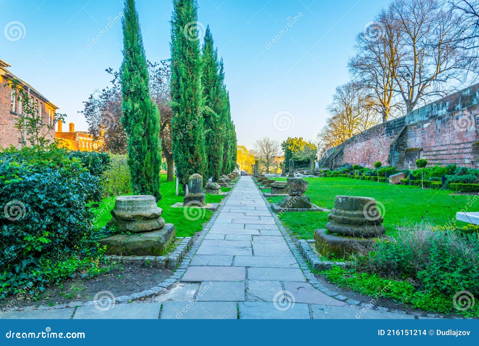 View of Roman Ruins in Chester, England Stock Photo - Image of outdoor ...