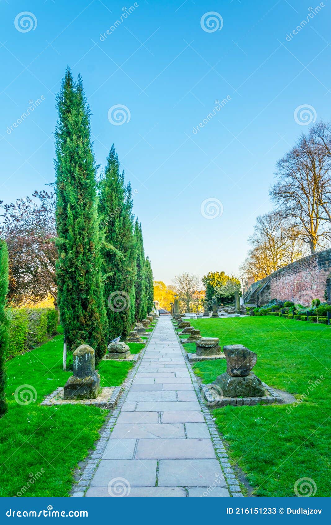 View of Roman Ruins in Chester, England Stock Image - Image of city ...
