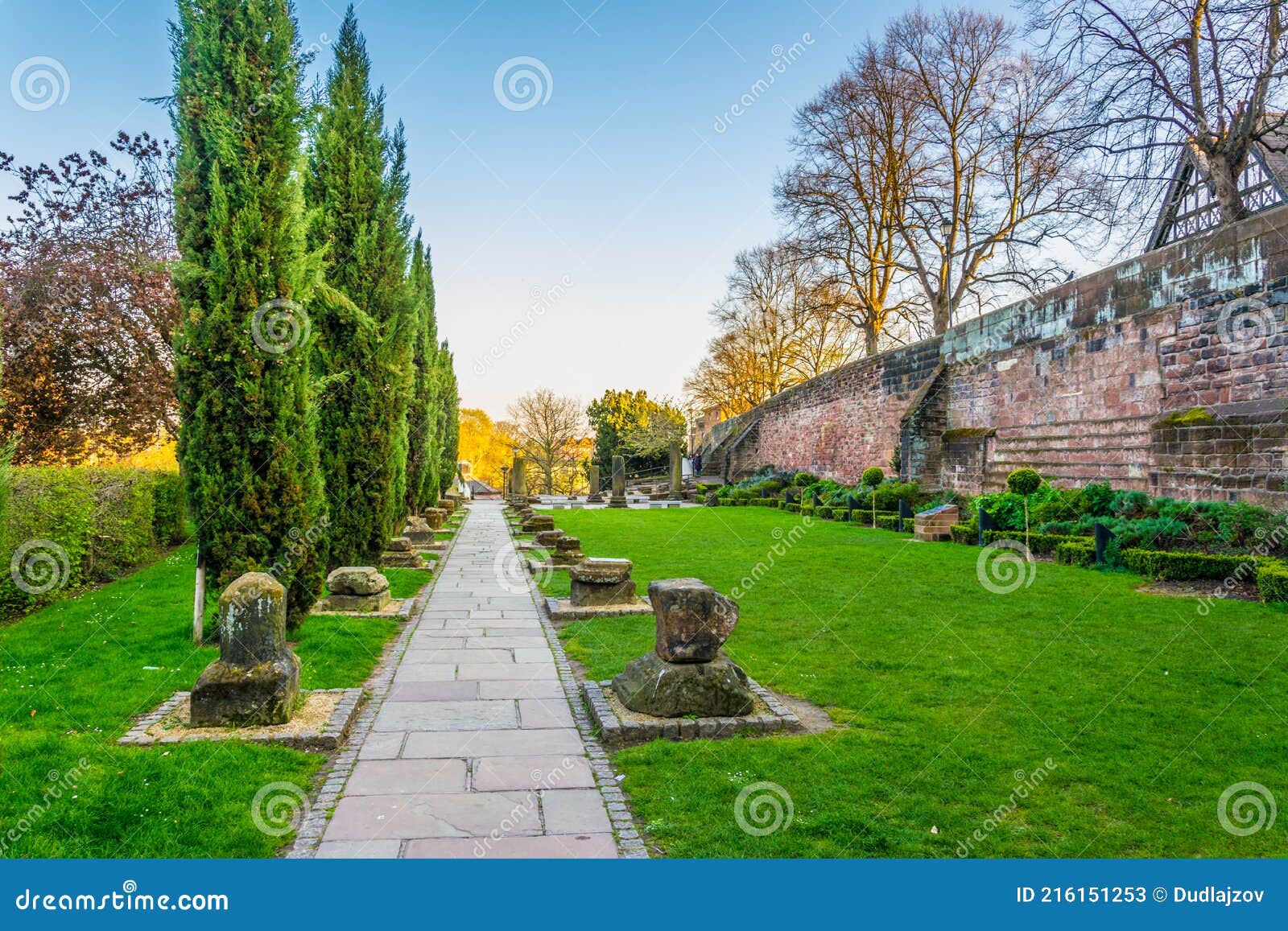 View of Roman Ruins in Chester, England Stock Image - Image of culture ...