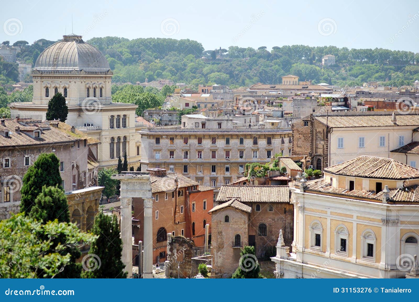 View of Rome from the Campidoglio Stock Photo - Image of campidoglio ...