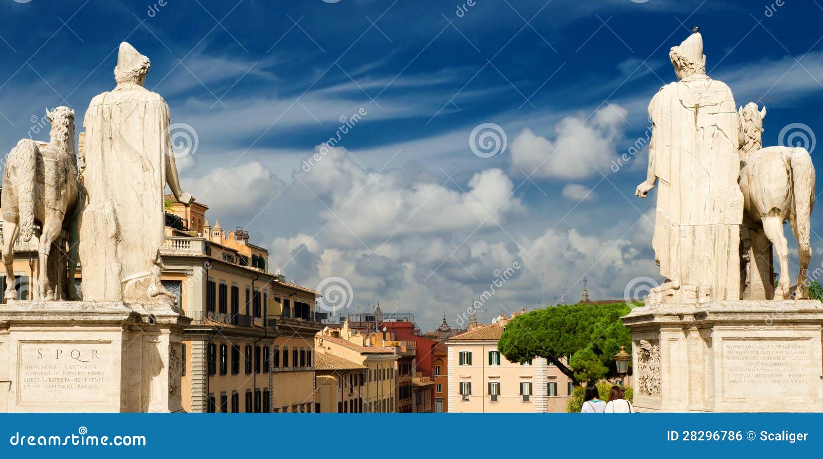 View of Rome from Capitol Hill Stock Photo - Image of europe ...