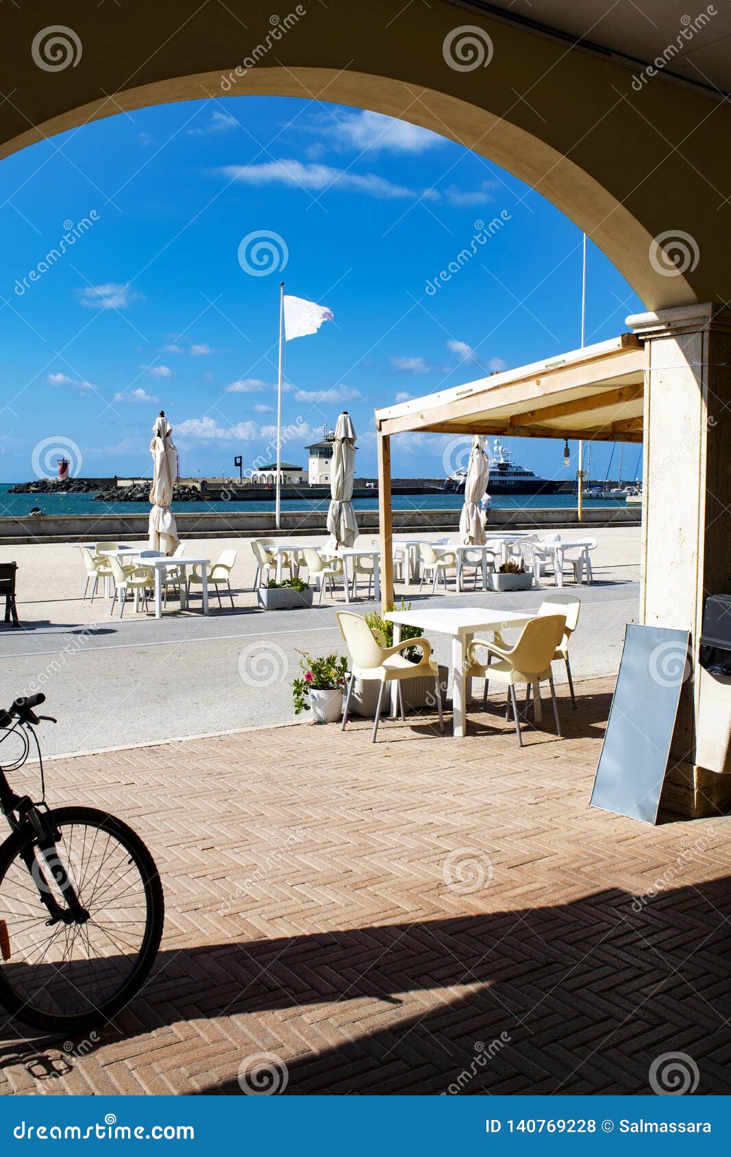 View of the Rome harbour stock photo. Image of sailing - 140769228